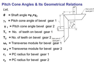 Unit ii bevel gears | PPT