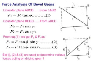 Unit ii bevel gears | PPT