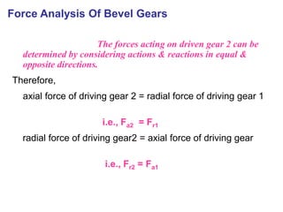 Unit ii bevel gears | PPT