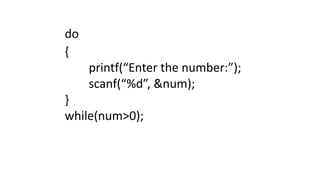 Unit II chapter 4 Loops in C | PDF