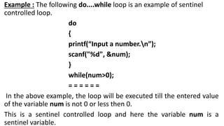 Unit II chapter 4 Loops in C | PDF