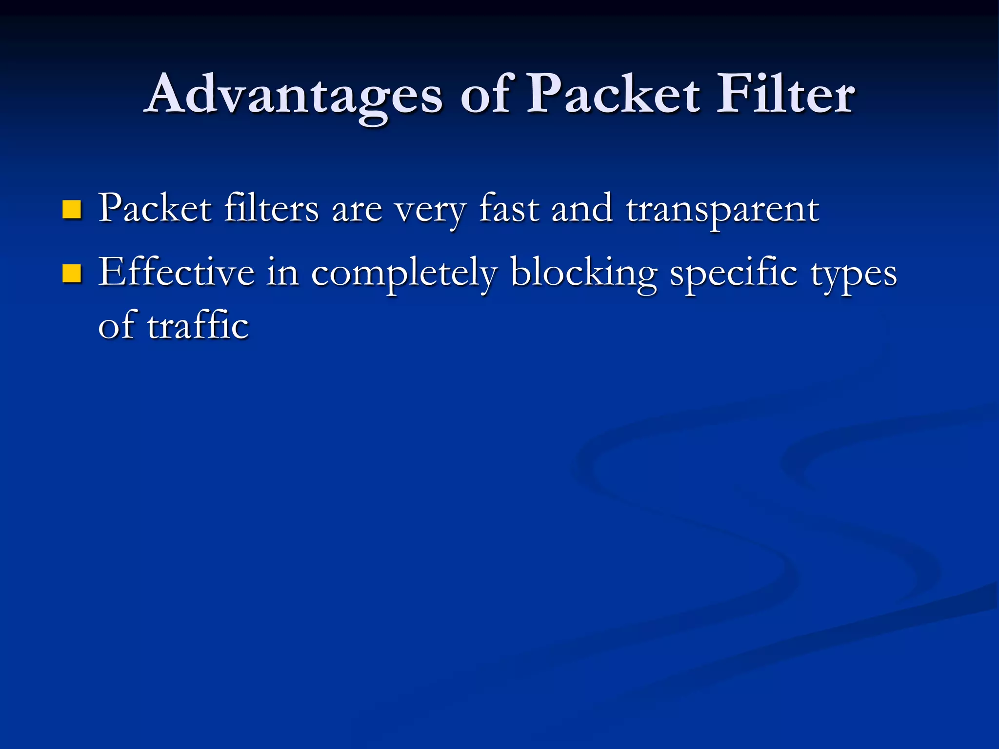 Unit II Chapter 6 firewalls.ppt | Computer Networking | Computing