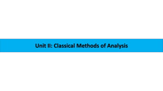 Unit II_Classical methods of Analysis_PPT.pdf