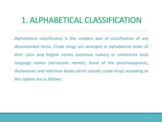 UNIT II CLASSIFICATION OF CRUDE DRUGS PDF.pdf