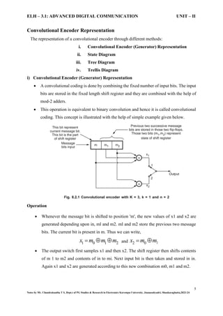 ELH – 3.1: ADVANCED DIGITAL COMMUNICATION UNIT – II Coding techniques | PDF