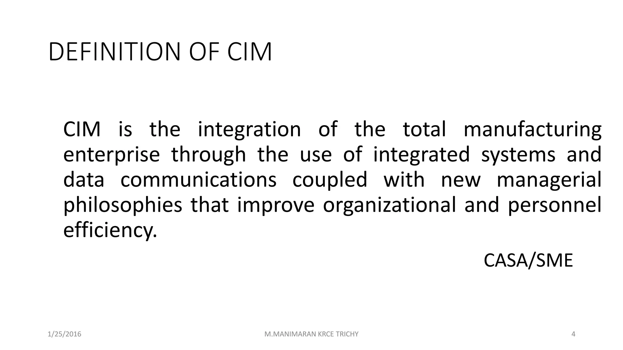 Components Of Cim Pptx
