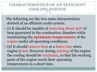 Cooling System - IC Engines : Unit-III | PPTX