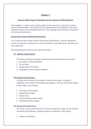 Unit ii distribution channel | DOCX