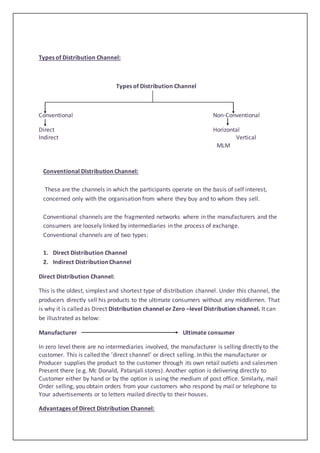 Unit ii distribution channel | DOCX