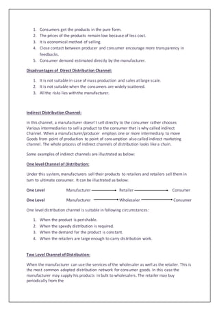 Unit ii distribution channel | DOCX