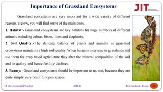 Unit II Ecosystems (Forest ecosystem Grassland ecosystem Desert ...