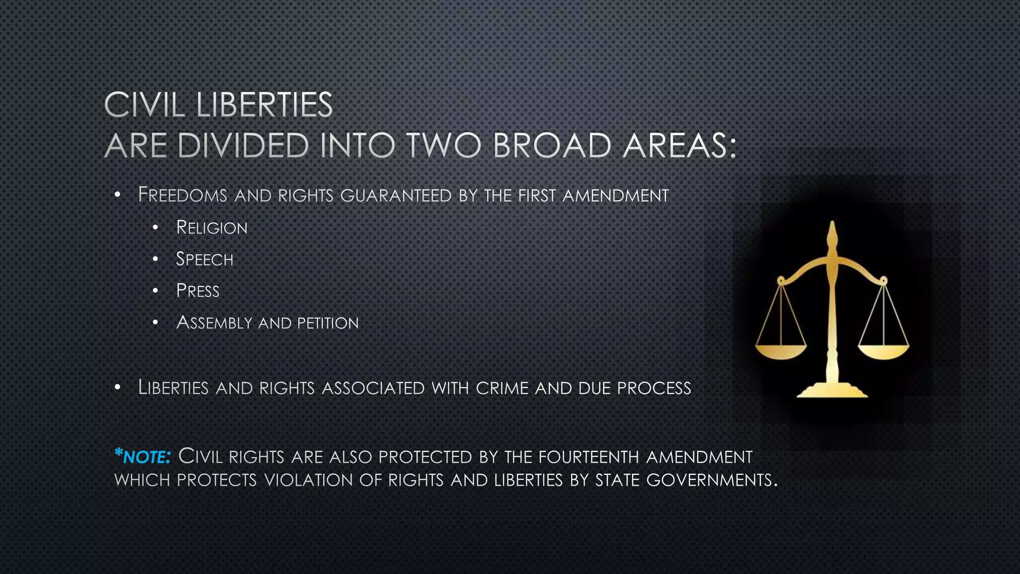 Civil Liberties vs. Civil Rights | PPTX | Civic affairs | Politics