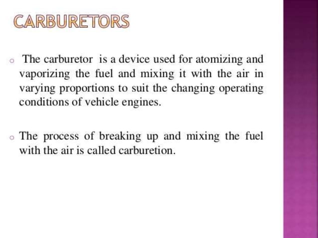 Unit II Engine Auxiliary System | PPT