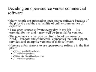 UNIT II Evaluating NoSQL for various .pptx