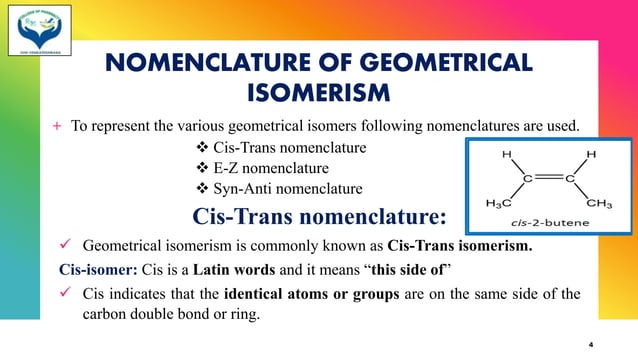 Unit II Geometrical isomerism | PDF | Chemistry | Science
