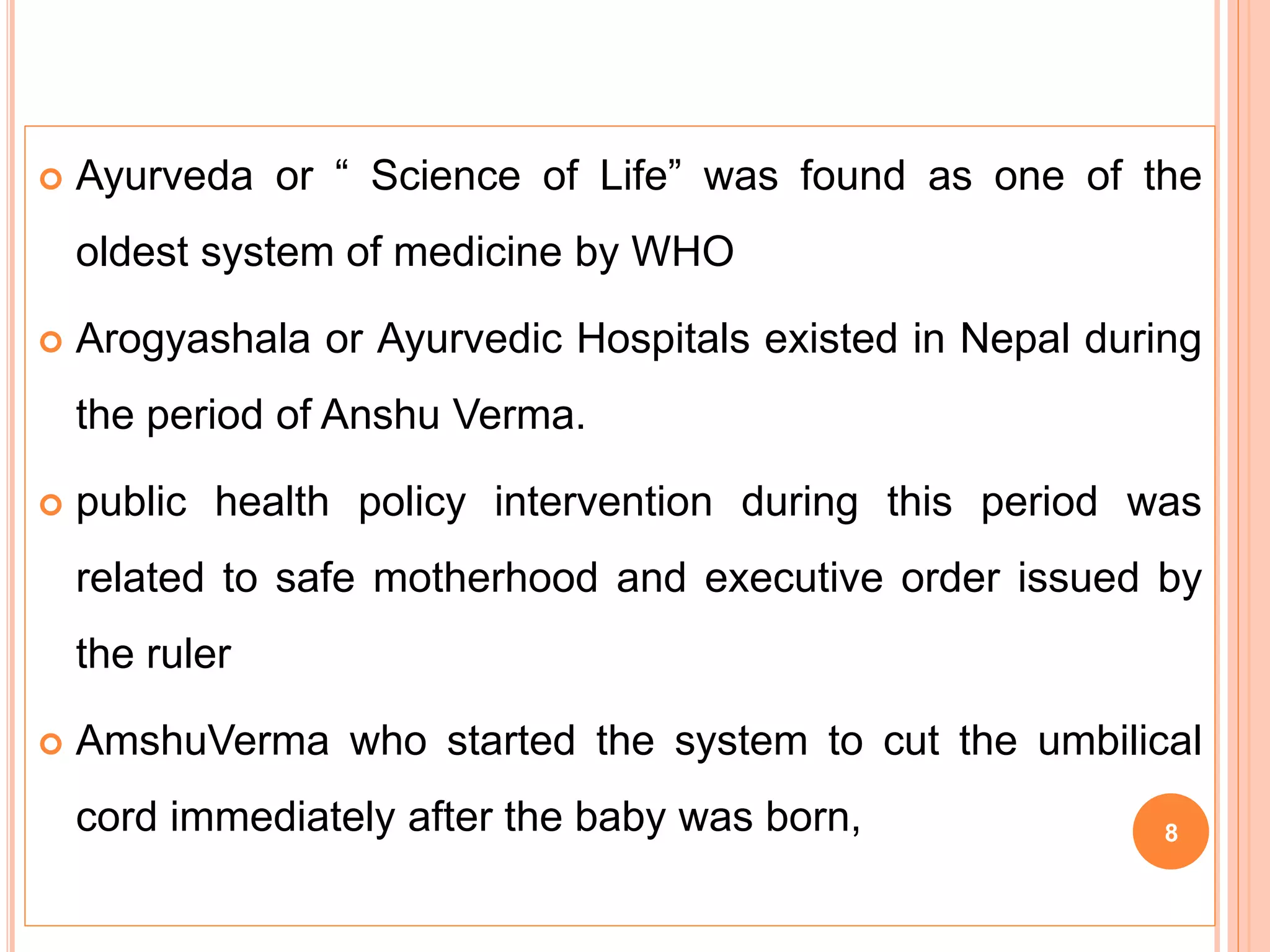 Unit ii history development of health system of nepal | PPTX