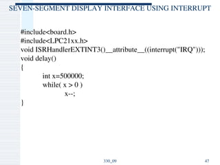Unit III ARM Interface and ARM Programming | PDF