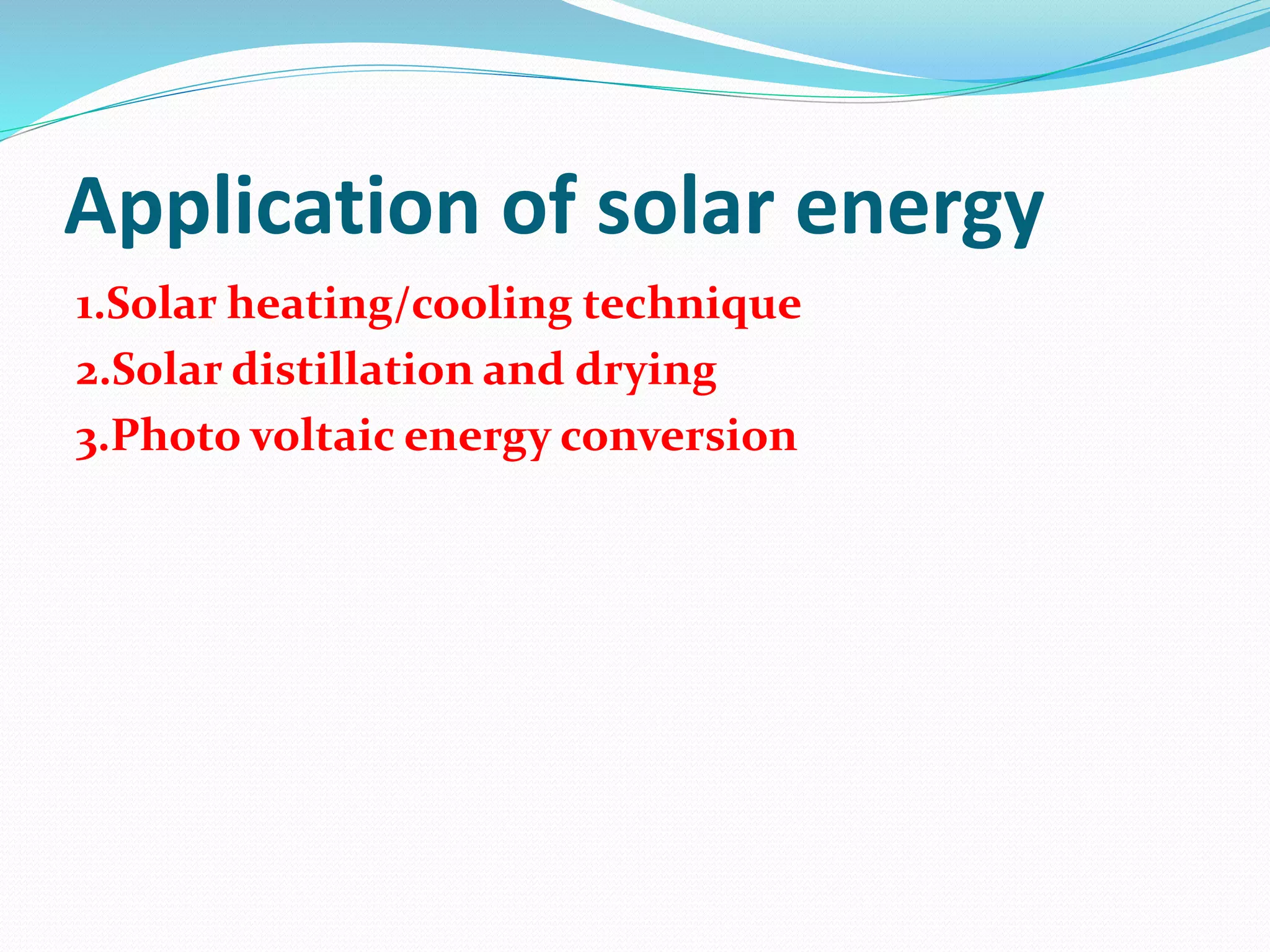 Unit iii solar energy storage and applications | PPTX