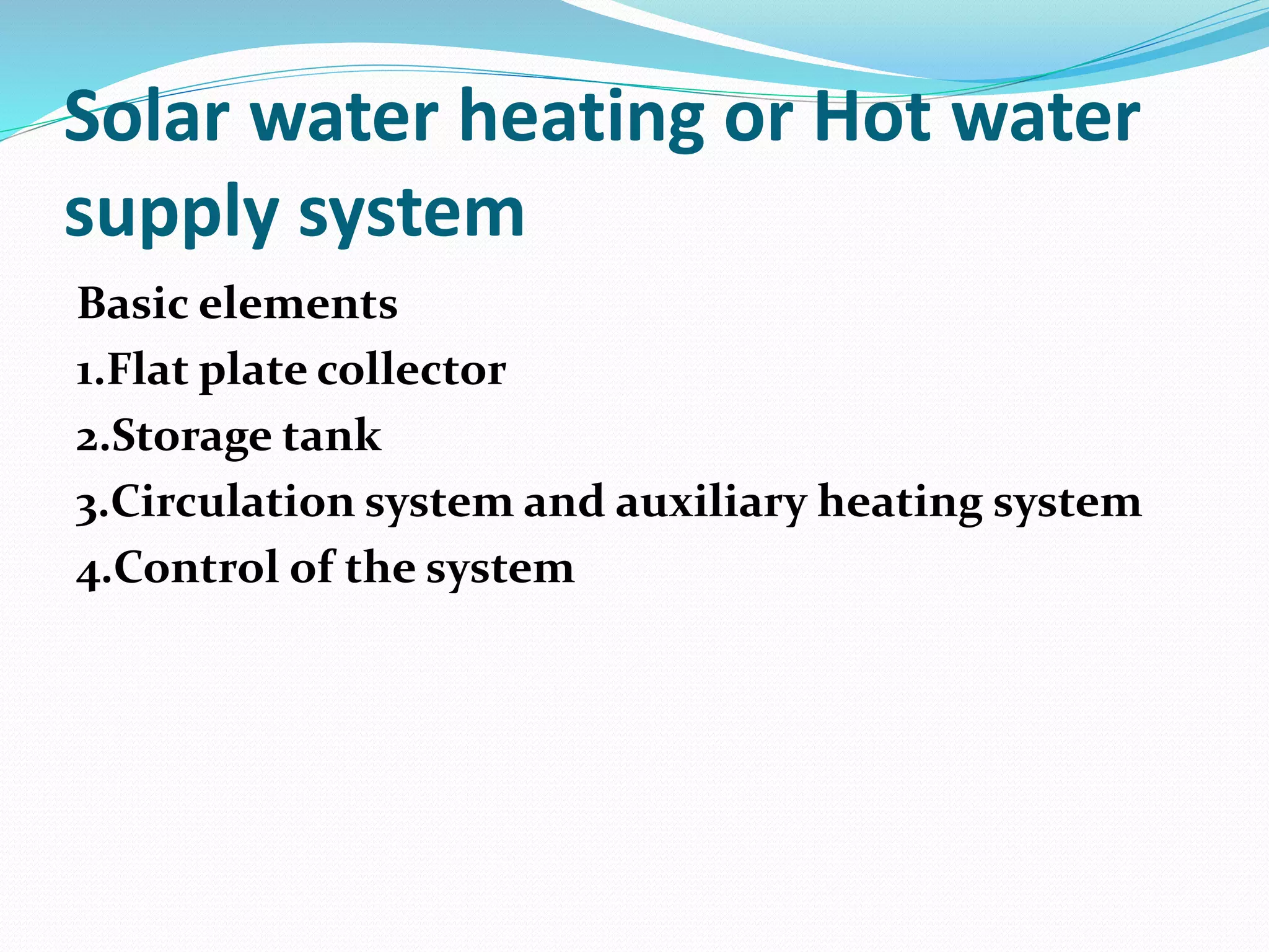 Unit iii solar energy storage and applications | PPTX