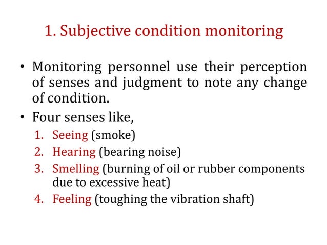 CONDITION MONITORING | PPTX