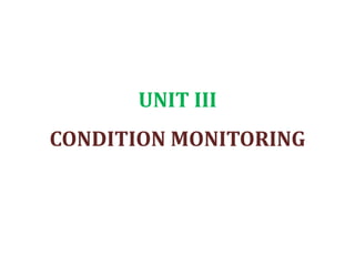 CONDITION MONITORING | PPTX