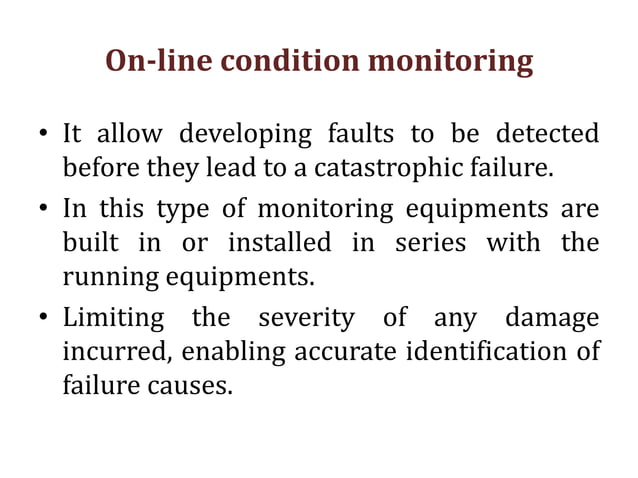 CONDITION MONITORING | PPTX