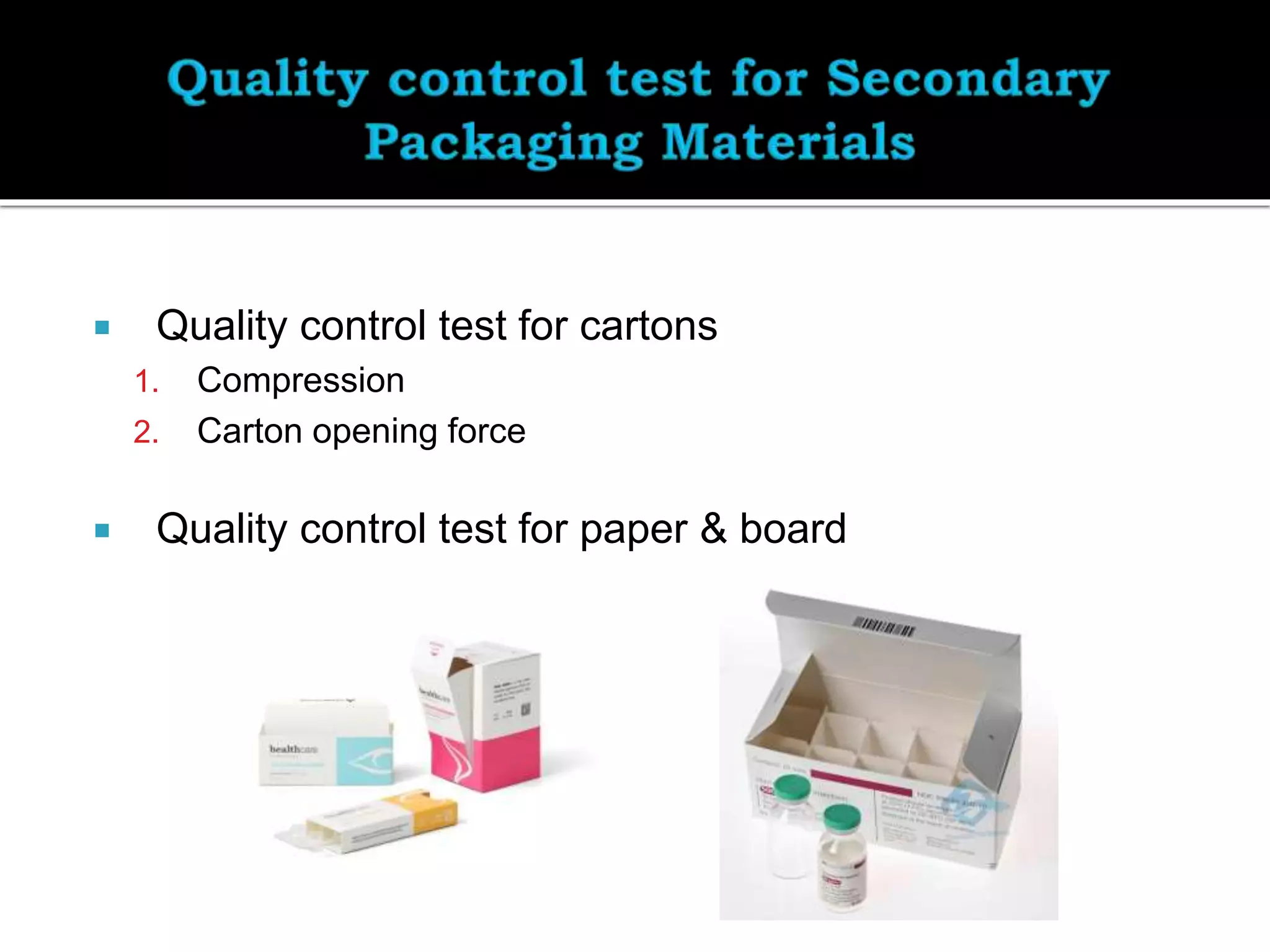 Quality Control Unit 3 | PPTX