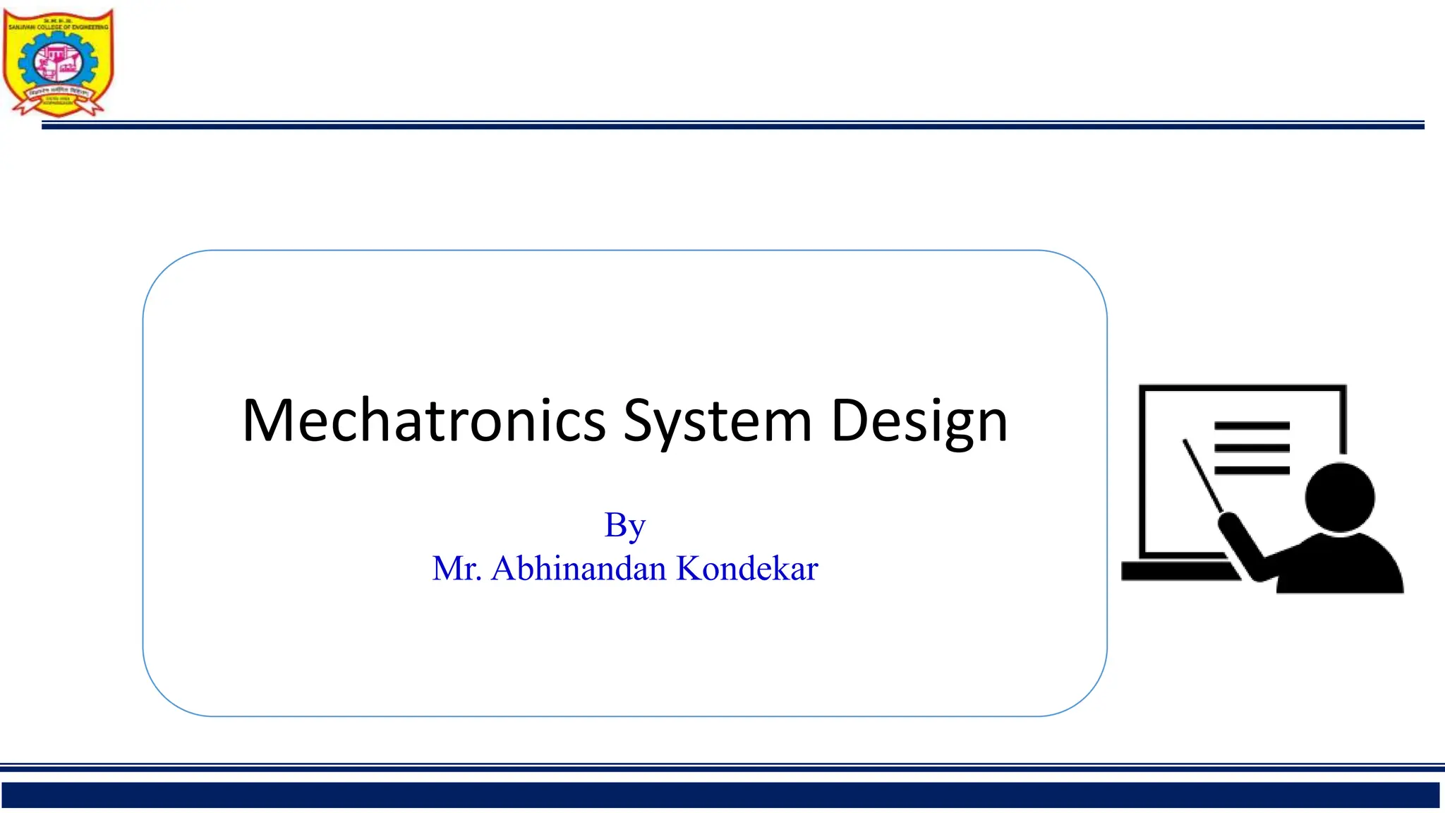 Mechatronics system Design Unit_I_II.ppt