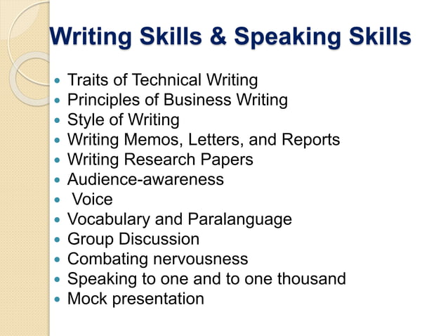 Unit III.pptx writing skills and communication | PPT