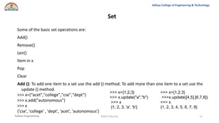 UNIT III_Python Programming_aditya COllege | PPT