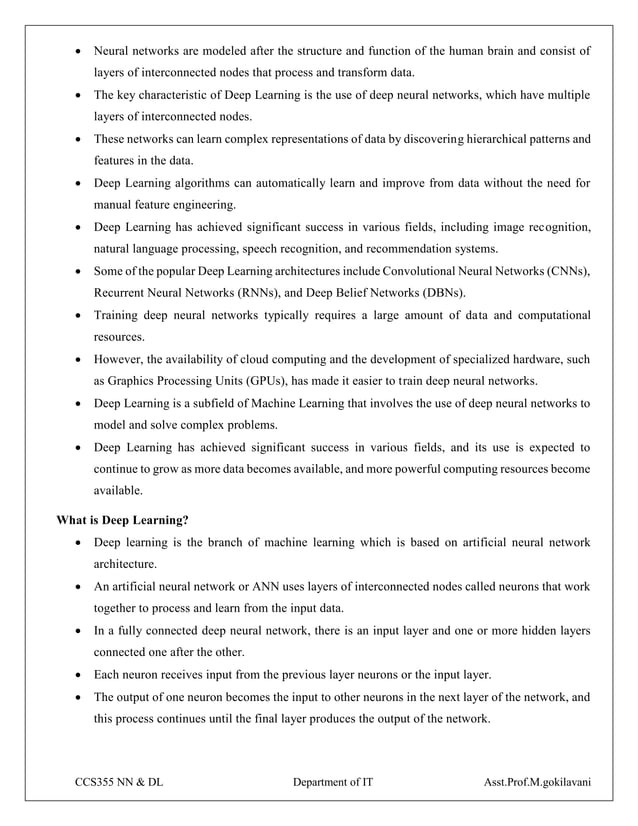 CCS355 Neural Network & Deep Learning UNIT III notes and Question bank .pdf