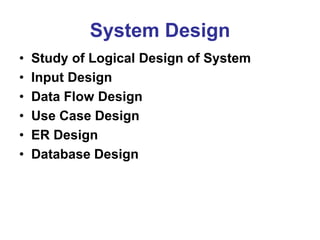 Analysis and Design of Information Systems | PPT