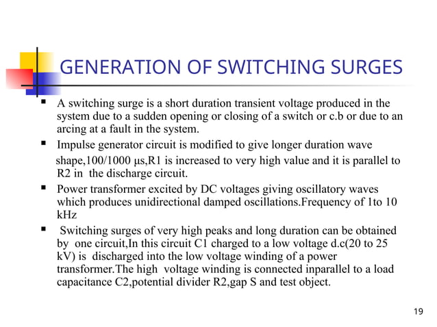 Generation And Measurements Of High Voltages And High Currents Generation of High DC, AC ...
