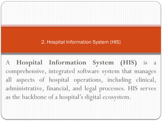 Unit III.pptx. Information Systems in Healthcare | PPTX