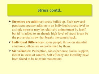 Unit iii attitude personality stress | PPT
