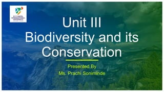 Unit III - Biodiversity (1).pptx
