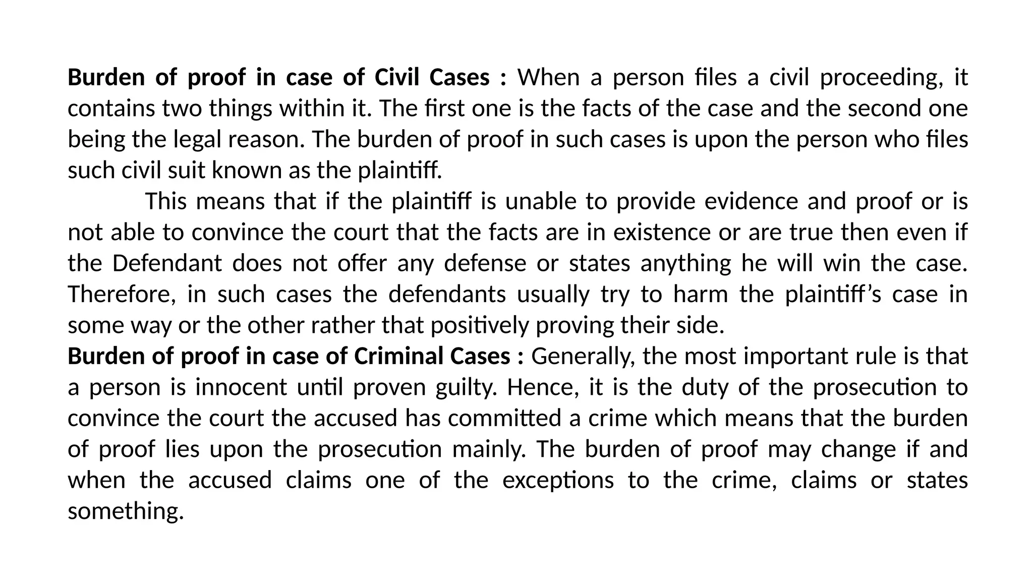 Unit III - Law of Evidence - Burden of Proof.pptx