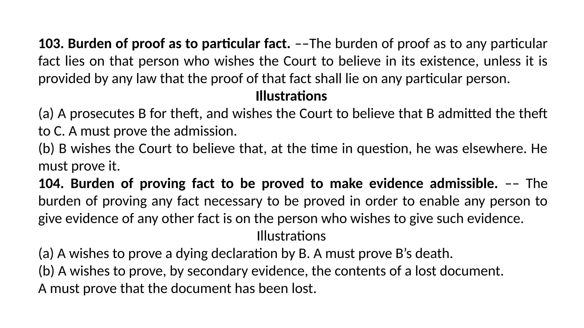 Unit III - Law of Evidence - Burden of Proof.pptx
