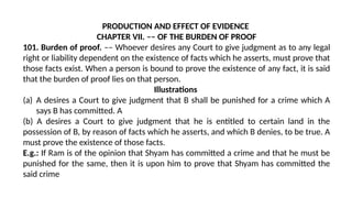 Unit III - Law of Evidence - Burden of Proof.pptx