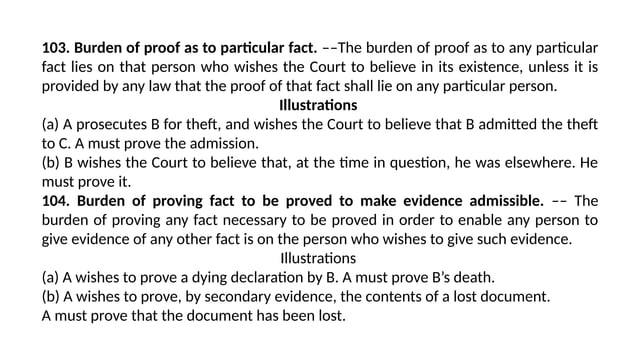 Law of Evidence - Burden of Proof.pptx