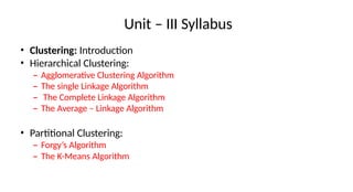 Introduction to machine learning_ Clustering | PPTX