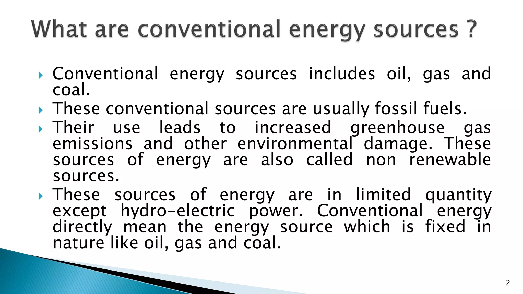 Convetional energy | PPT