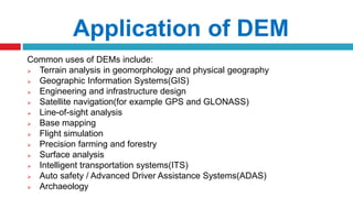 Digital Elevation Model (DEM) | PPTX