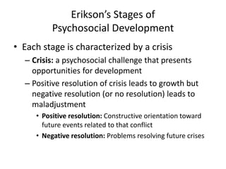 ERIKSON'S PSYCHO-SOCIAL THEORY | PPT