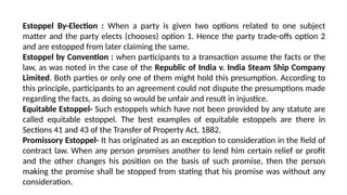 Unit III - Law of Evidence - Estoppel.pptx