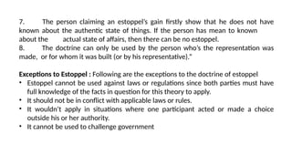 Unit III - Law of Evidence - Estoppel.pptx