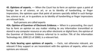 Law of Evidence - Expert Opinion.pptx