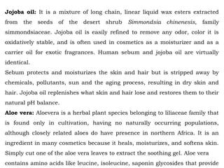 UNIT III-Herbal Cosmetics Herbal drug technology.pptx