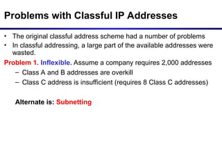 Unit III-IP addressing.ppt from computer Networks | PPT