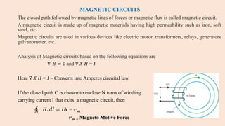 UNIT III - Magnetic Materials & Magnetic Boundary Conditions | PPTX